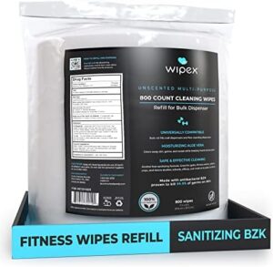 Wipex Gym Wipes Refill - 800ct Hand Sanitizing Wipes with Safe Plant ...